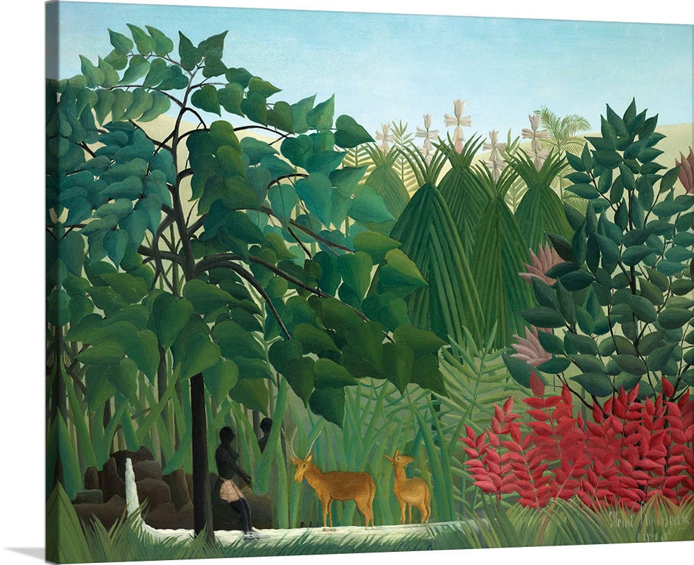 “The Waterfall“, Henri Rousseau – Affordable Canvas